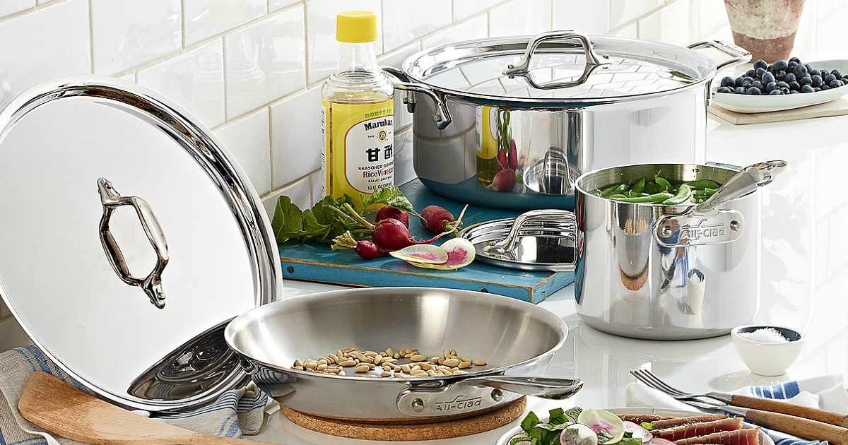 $330 Off This 5-Star Rated All-Clad Stainless Steel Cookware Set
